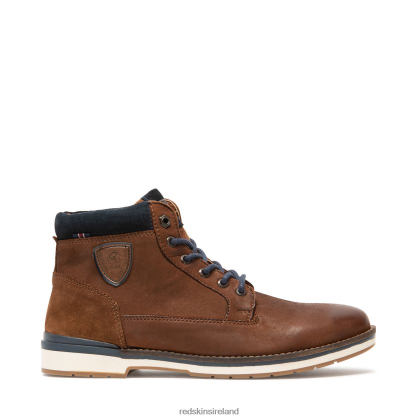 Boots | IE Redskins Footwear Men Accro Leather Boots BRANDY + NAVY ...